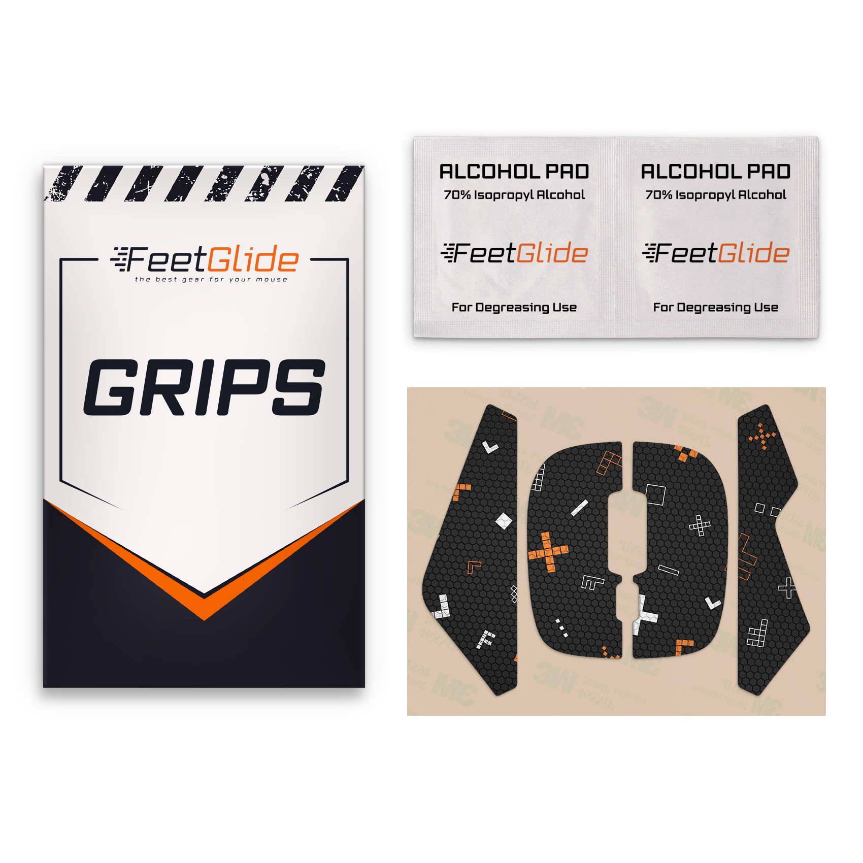 Glorious Model O3 Wireless Grip Tape - FeetGlide.com